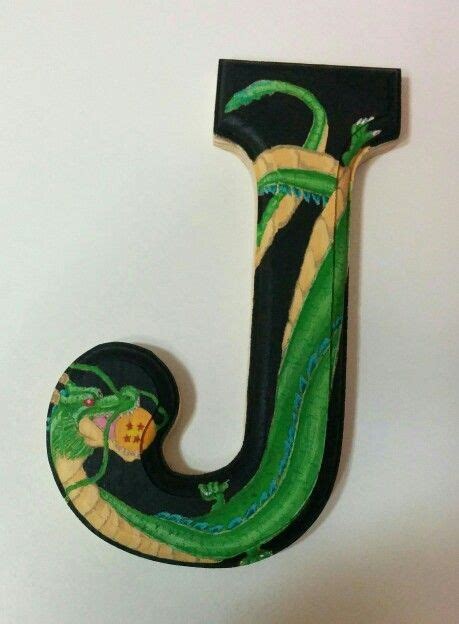 Dragon Ball Letter J For My Lover Wood Letters Letter J Lettering