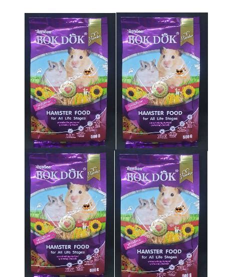 อาหารหนูแฮมเตอร์ Bok Dok อาหารสัตว์ตระกูลฟันแทะ ผสมธัญพืช สูตรธัญพืชรวม