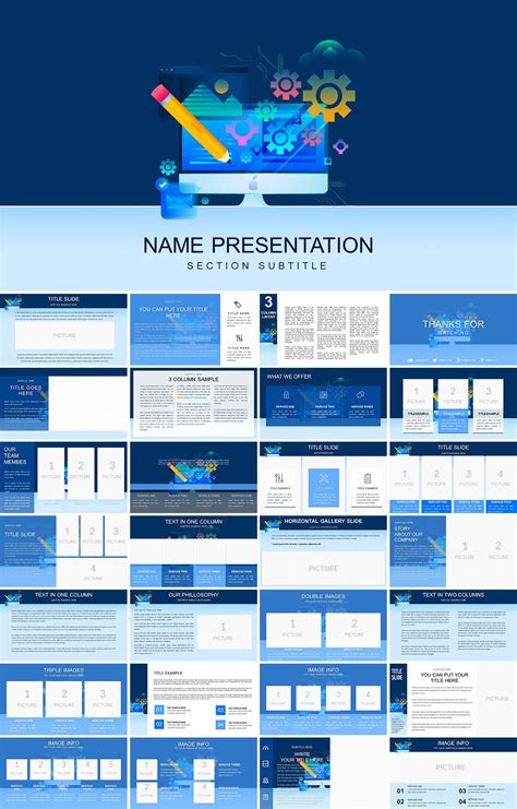 Development Projects Software PowerPoint Template Powerpoint Powerpoint Templates Templates
