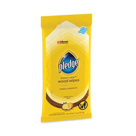 Pledge Lemon Enhancing Polish Wipes
