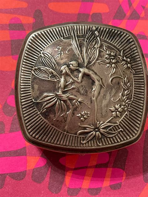 1917 Djer Kiss Fairies Nymphs Kerkoff Complete Makeup Compact Etsy
