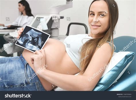 Lovely Beautiful Woman Lying Naked Abdomen Stock Photo Edit Now