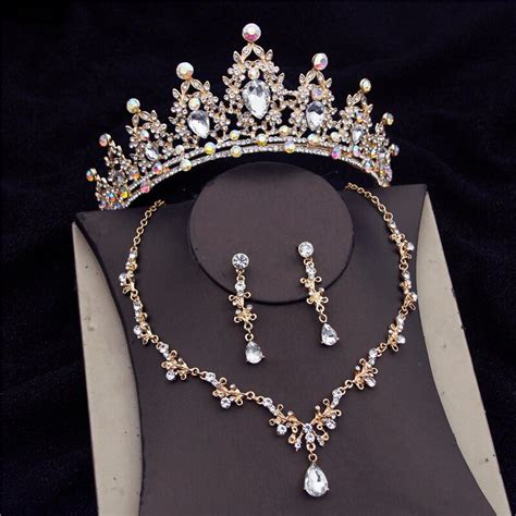Herrliche Rot Kristall Braut Schmuck Setzt Für Fra Grandado
