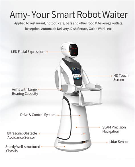 Sex Smart Robots Restaurant Hospital Hotel Food Service Delivery Robot