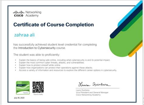 Zahraa Ali On Linkedin شهاده من Cisco ️💚