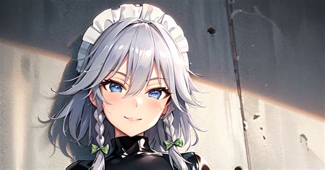 十六夜咲夜 十六夜咲夜にえっちなぴっちりラバースーツを着せてみたholara 紫苑🌠aiイラストのイラスト Pixiv