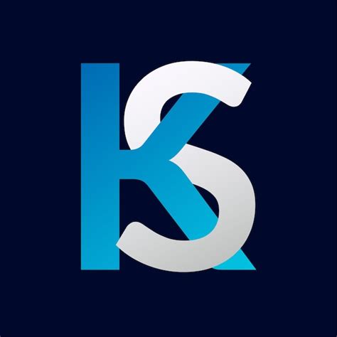 Ks 문자 로고 디자인 ⁇ 터 템플릿 프리미엄 벡터