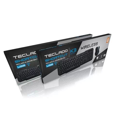 Teclado E Mouse Sem Fio Usb Mbtech Mb54079 Play 7