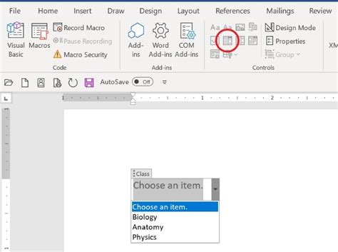 How To Update Textbox Content Controls In Word Using A Dropdown Content