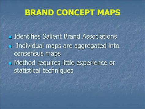 PPT UNDERSTANDING BRAND SCHEMAS THROUGH BRAND CONCEPT MAPS PowerPoint
