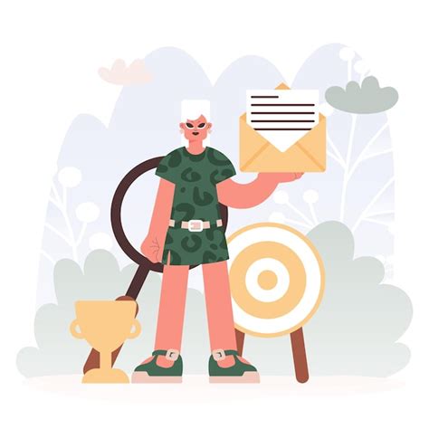 Premium Vector A Vector Organize Of A Enthusiastic Woman Holding An