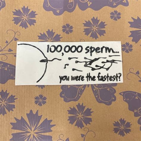 Funny Sperm Sticker Etsy