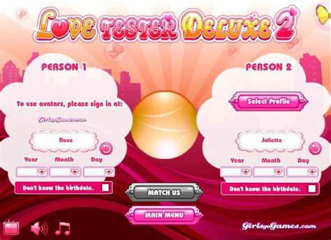 Love Tester Deluxe 2 Juego Online Gratis MisJuegos
