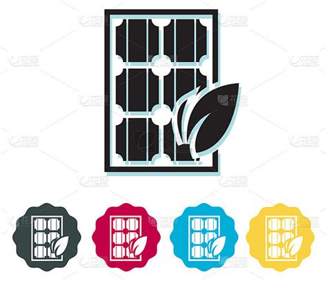 太阳能光伏板 图标