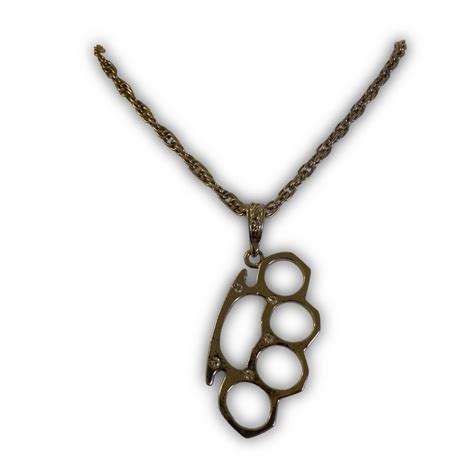 Brass Knuckle Necklace ★ Features Necklace Depop