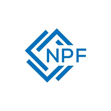 Npf Letter Logo Design On White Background Npf Creative Circle Letter