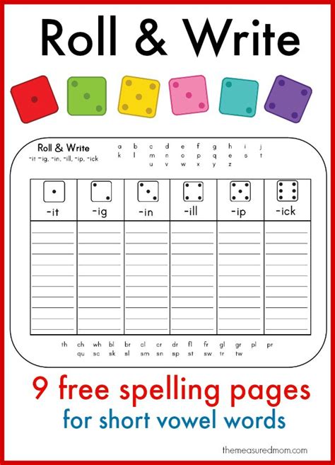 Activities For 7 Year Olds Printable Spelling Practice Worksheets Hot