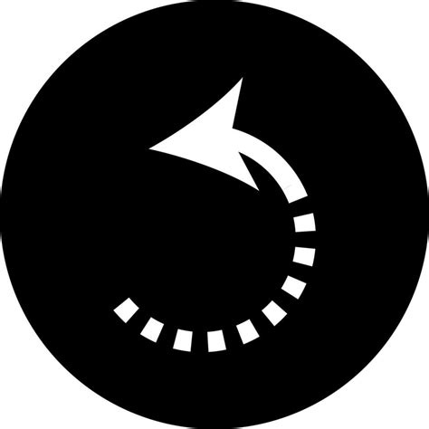 Black And White Rotate Button Vector Art At Vecteezy