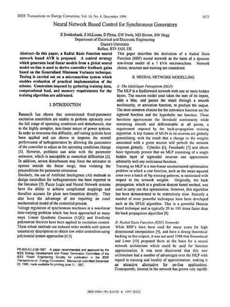 Neural Network Based Control For Synchronousgenerators Pdf
