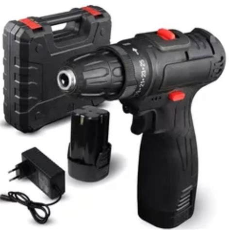 Parafusadeira Furadeira Bateria 12v Carregador Bivolt Automático Digi