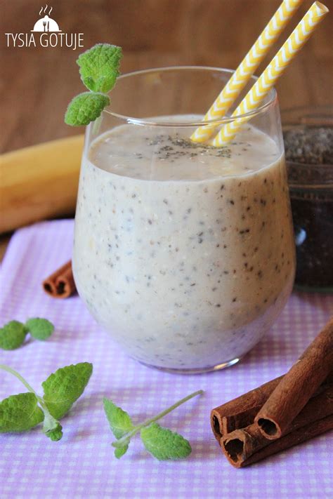 Koktajl Bananowy Z Chia Tysia Gotuje Blog Kulinarny