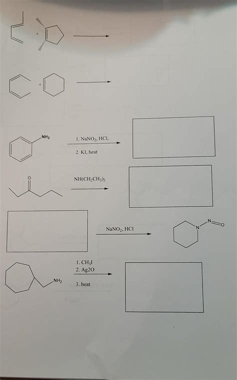 Solved Nh2 1 Nano2 Hci 2 Ki Heat Nh Ch Ch3 2 Nano2