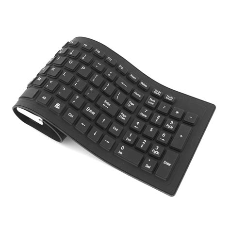 Waterproof Silicone Keyboard Foldable Flexible USB Dustproof DirtProof Full Size AxGear Ca