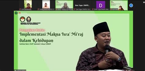DWP UNDIP Mengkaji Makna Isra Miraj Universitas Diponegoro