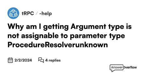 Why Am I Getting Argument Type Is Not Assignable To Parameter Type