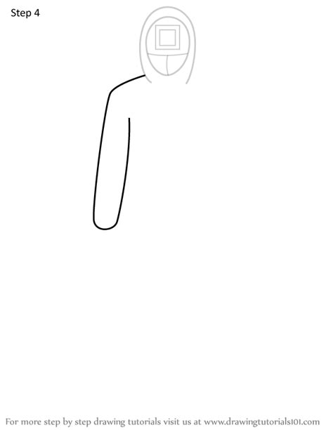 How To Draw Square Guard From Squid Game Squid Game Step By Step