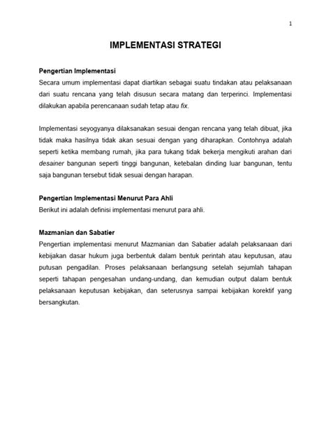 Modul 7 Implementasi Strategi Pdf Bisnis