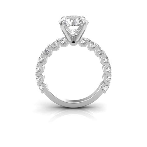 Naked Engagement Ring Oval My Moissanite Custom Jewelry Harro