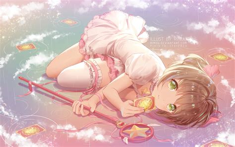4K Anime Girls Magical Girls Brunette Cardcaptor Sakura Dress
