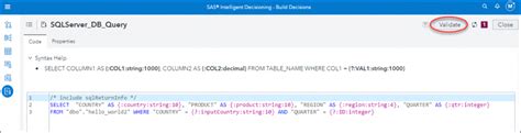 Sas Viya 35 Sas Intelligent Decisioning Data Query Configuration