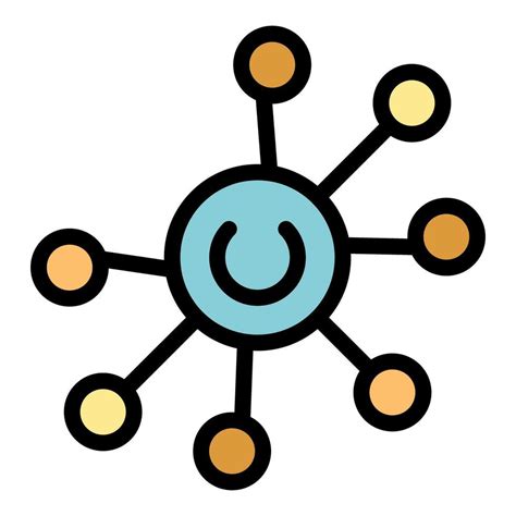 Decentralized Network Showing Power Button Connecting Nodes 50139380