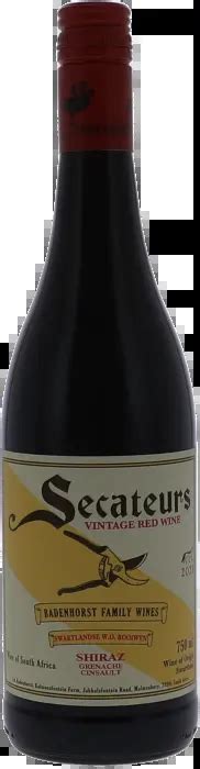 Ultra Liquors George BADENHORST SECATEURS RED BLEND 750ML
