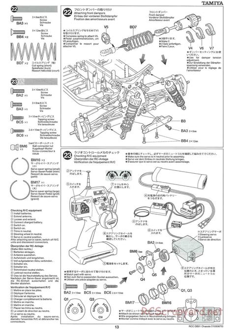 Tamiya Db 01 Chassis Manual • Rcscrapyard Radio Controlled Model