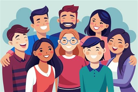 A Group Smiling And Warmly Welcoming New Members Premium Ai Generated