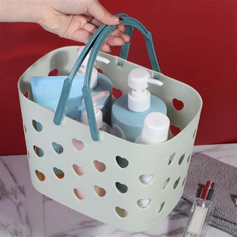 Badu Bg Държач за съхранение Практична удобна голяма пластмасова кошница за различни вещи Куха