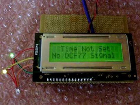 DCF Frankfurt Radio Controlled Atomic Time Signal LCD YouTube