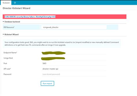 CURL ERROR Security Library Failure RestApiClient Php 143 When