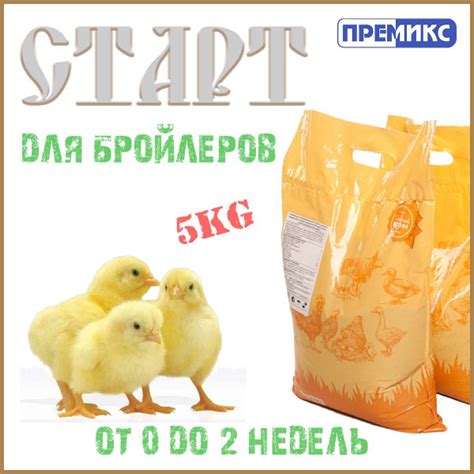 Комбикорм для бройлеров Старт 5кг купить с доставкой по выгодным ценам в интернет магазине