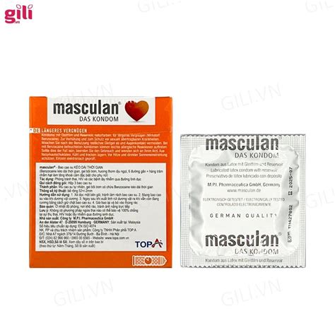 Bao cao su Masculan Long Pleasure hộp 3 chiếc chính hãng
