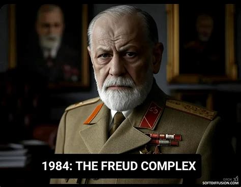 1984 With Freud With Ai Generated Soft Diffusion Picture