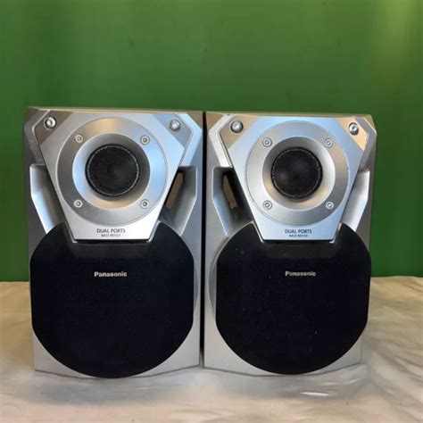 Panasonic Speaker System Silver 90s Dual Ports 6ohm 100 Watts Few