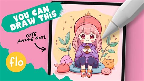 You Can Draw This Anime Style Character In Procreate Step By Step Procreate Tutorial Youtube