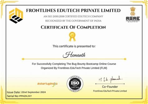 Hemanth Bysani On Linkedin Bugbounty Cybersecurityskills