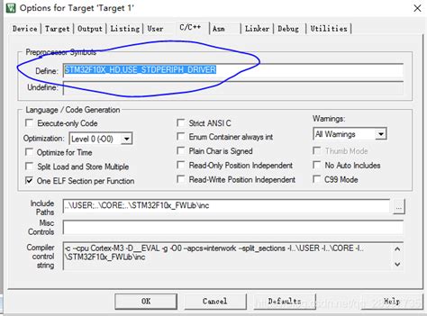 Stm32f103rct6芯片keil5工程建立stm32rct6f103rct6keil的配置 Csdn博客