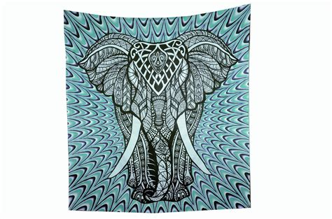 Elephant Tapestry Tirppy Tapestry Large Elephant Dorm Tapestry Etsy