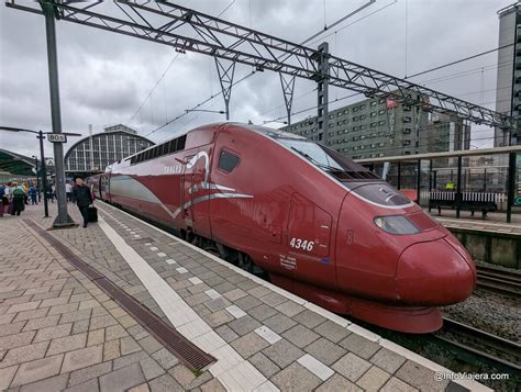 Viaje En El Tren De Alta Velocidad Thalys Desde Ámsterdam A Bruselas